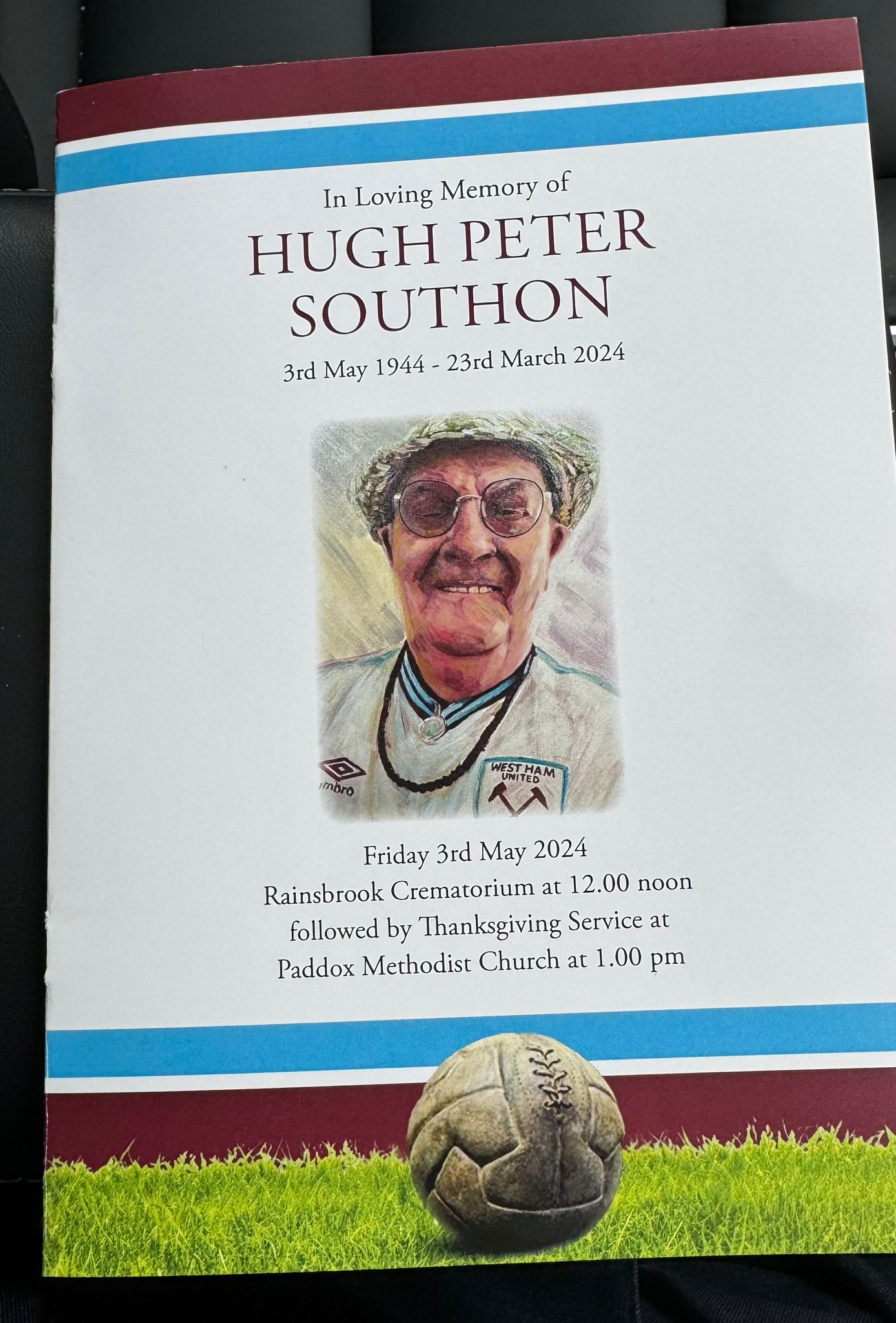 C&H founder Hughie Southon laid to rest - West Ham News